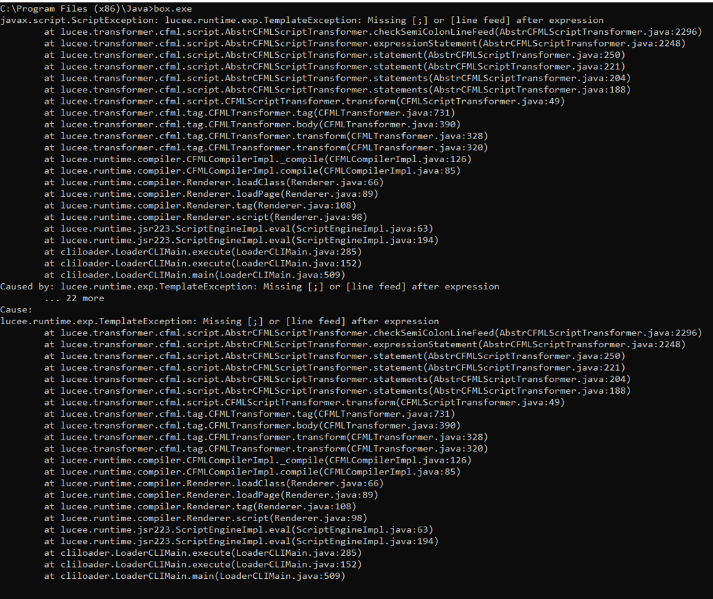 I can't open commandbox - CommandBox CLI - Ortus Solutions Community